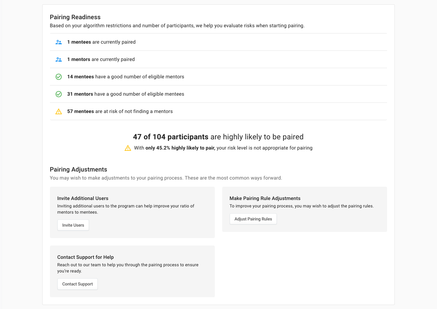 Matching Overview – Together Support