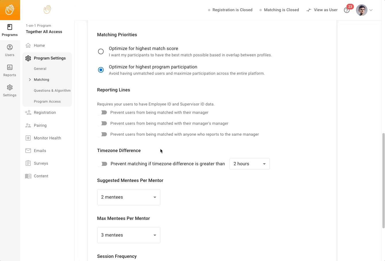 4. Review Matching Process – Together Support