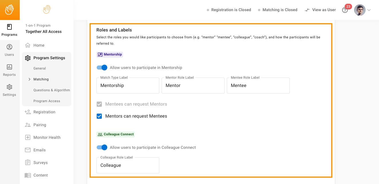 4. Review Matching Process – Together Support
